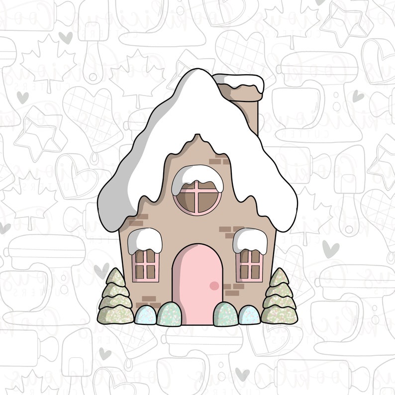 STL Chunky Gingy House | Christmas Cookies | Cookie Cutter STL | STL ...
