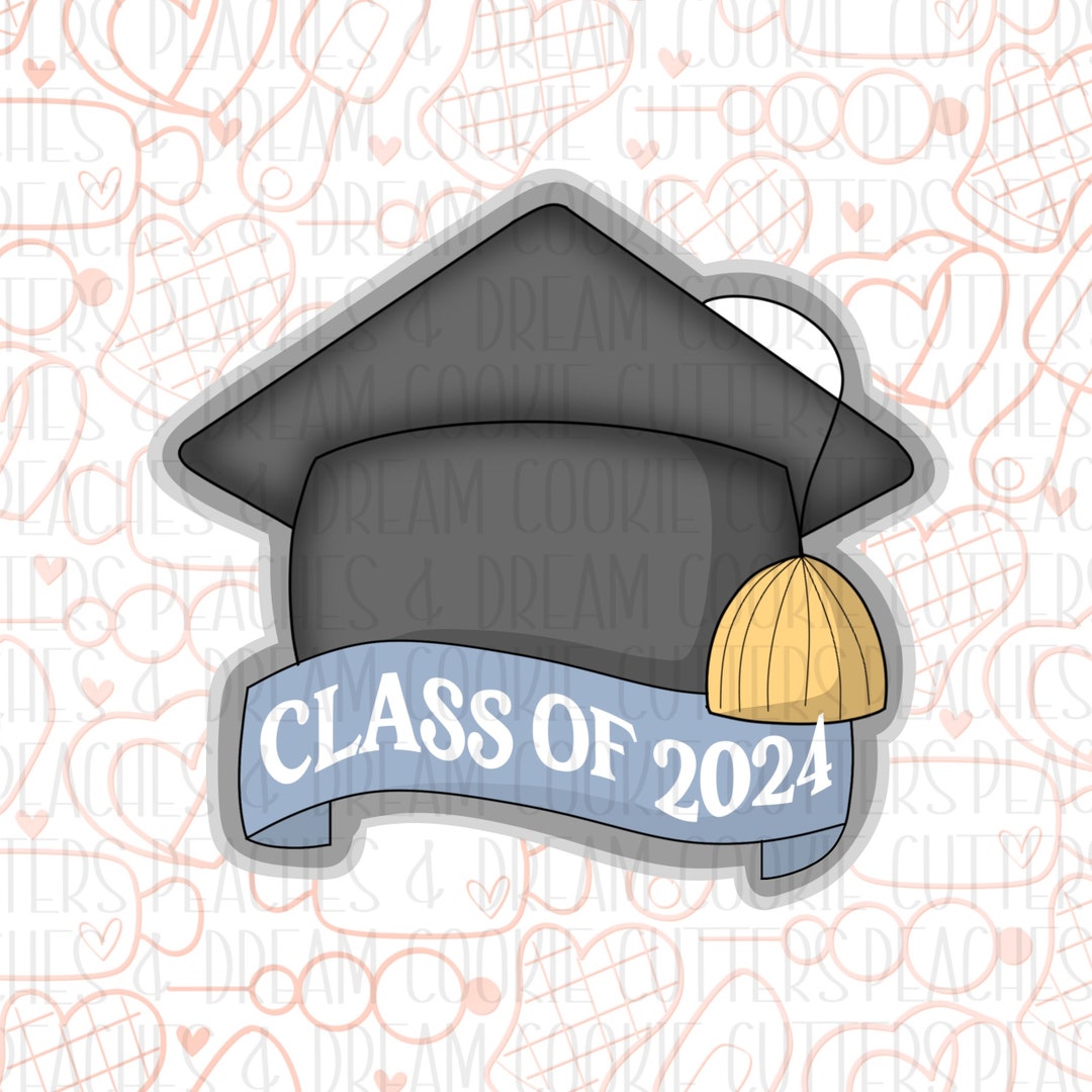 STL Grad Cap Banner | Graduation Cookie Cutter | School | Digital File ...