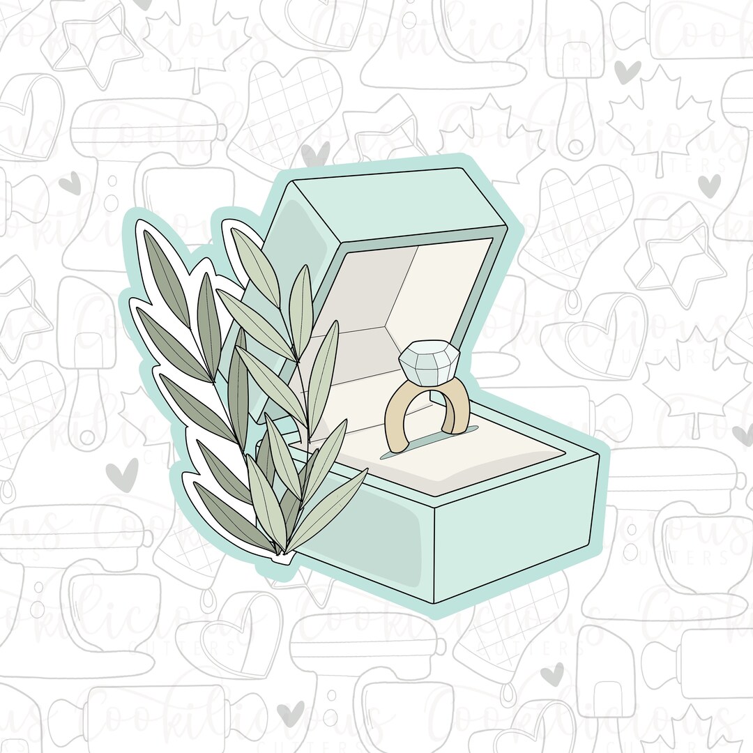 STL Floral Ring Box | Sugar Cookies | Cookie Cutter STL | STL Files ...