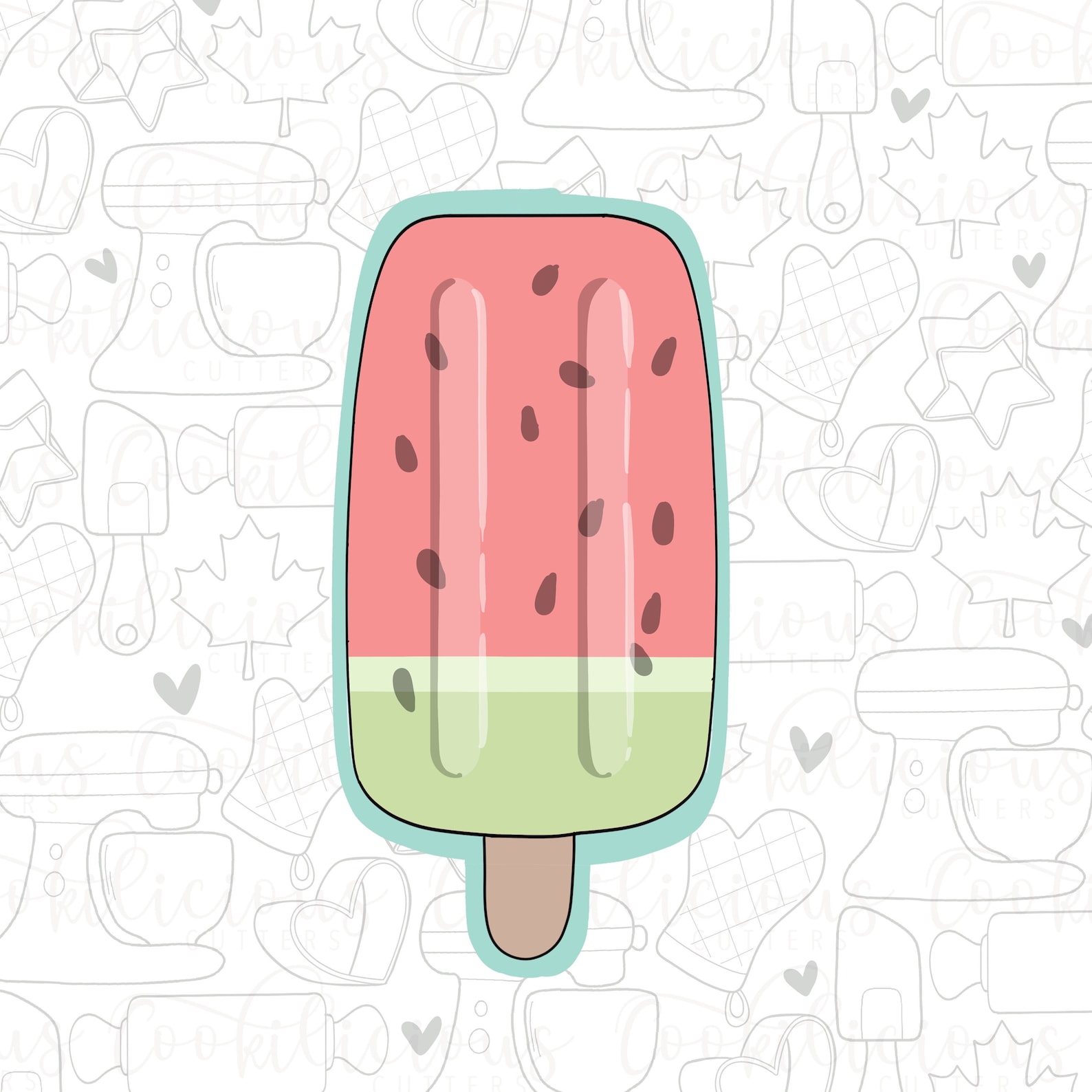 STL Classic Popsicle | Summer Cookie Cutter | Food | Birthday | Digital ...