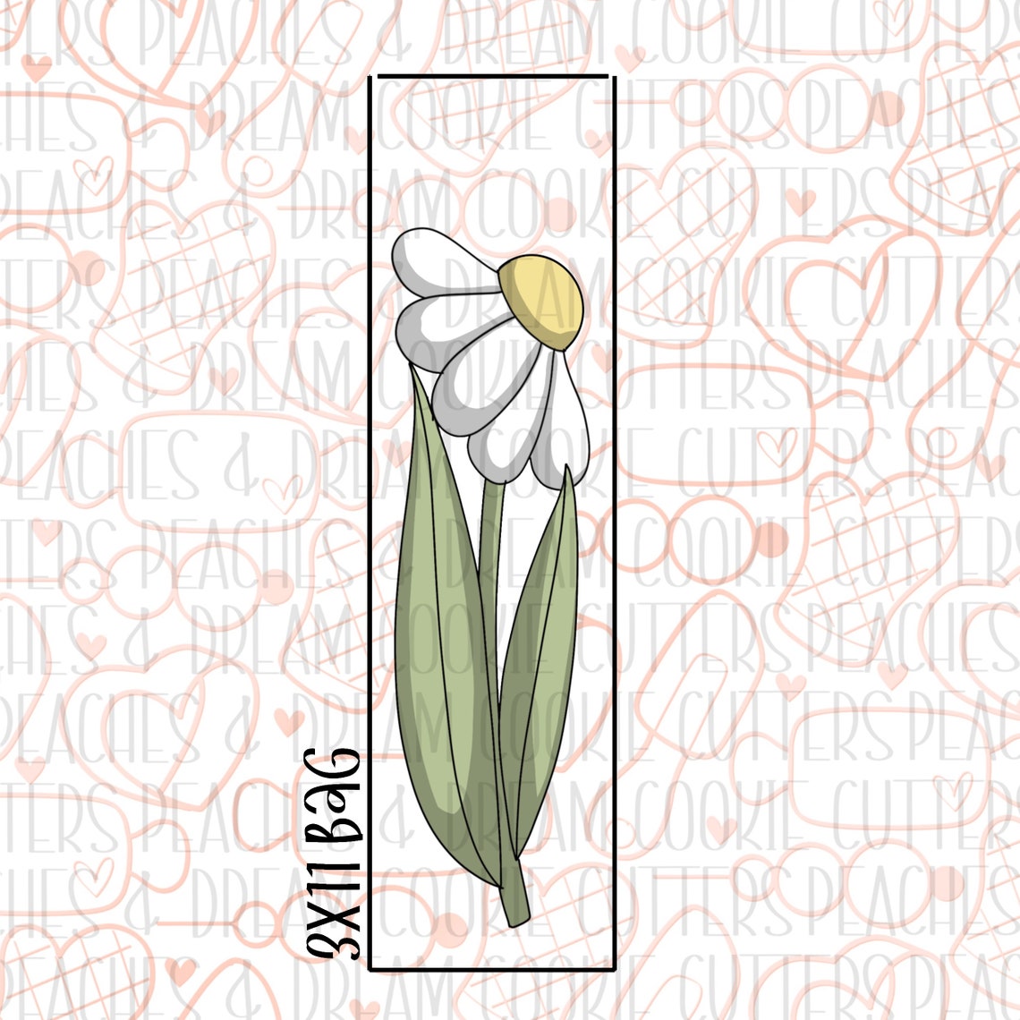STL Skinny Daisy | Mothers Day Cookie Cutter | Mom |spring | Digital ...