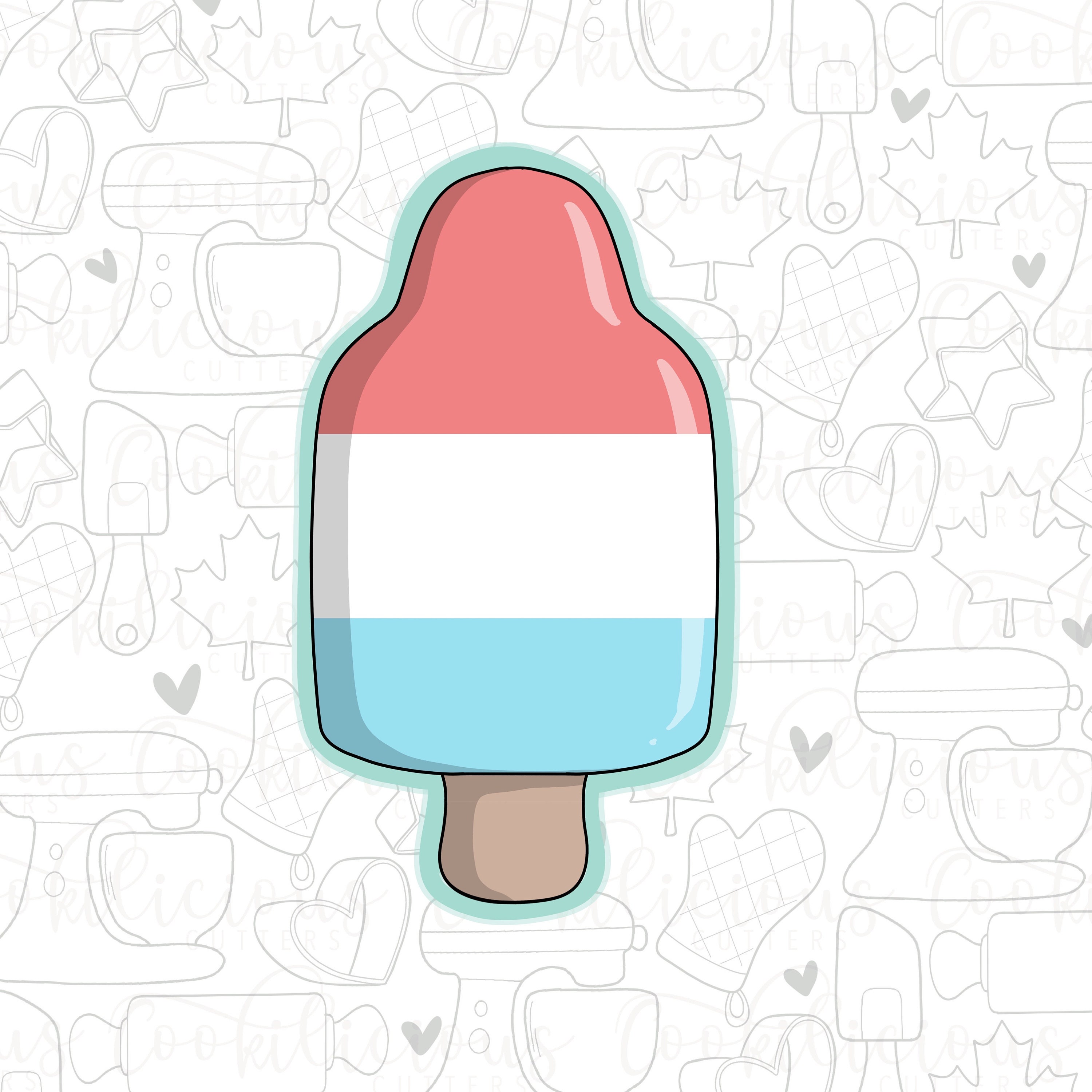 STL Rocket Pop | Summer Cookie Cutter | Food | Birthday | Digital File ...