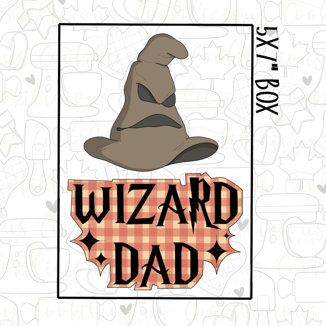 STL Wizard Dad Set | Fathers Day Cookie Cutter | Dad | Digital File ...