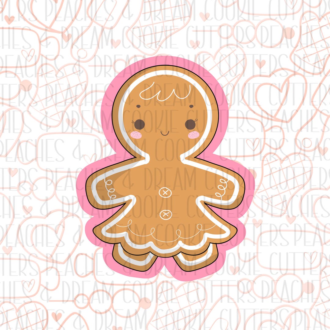 STL Basic Gingy Girl | Christmas Cookies | Cookie Cutter STL | STL ...