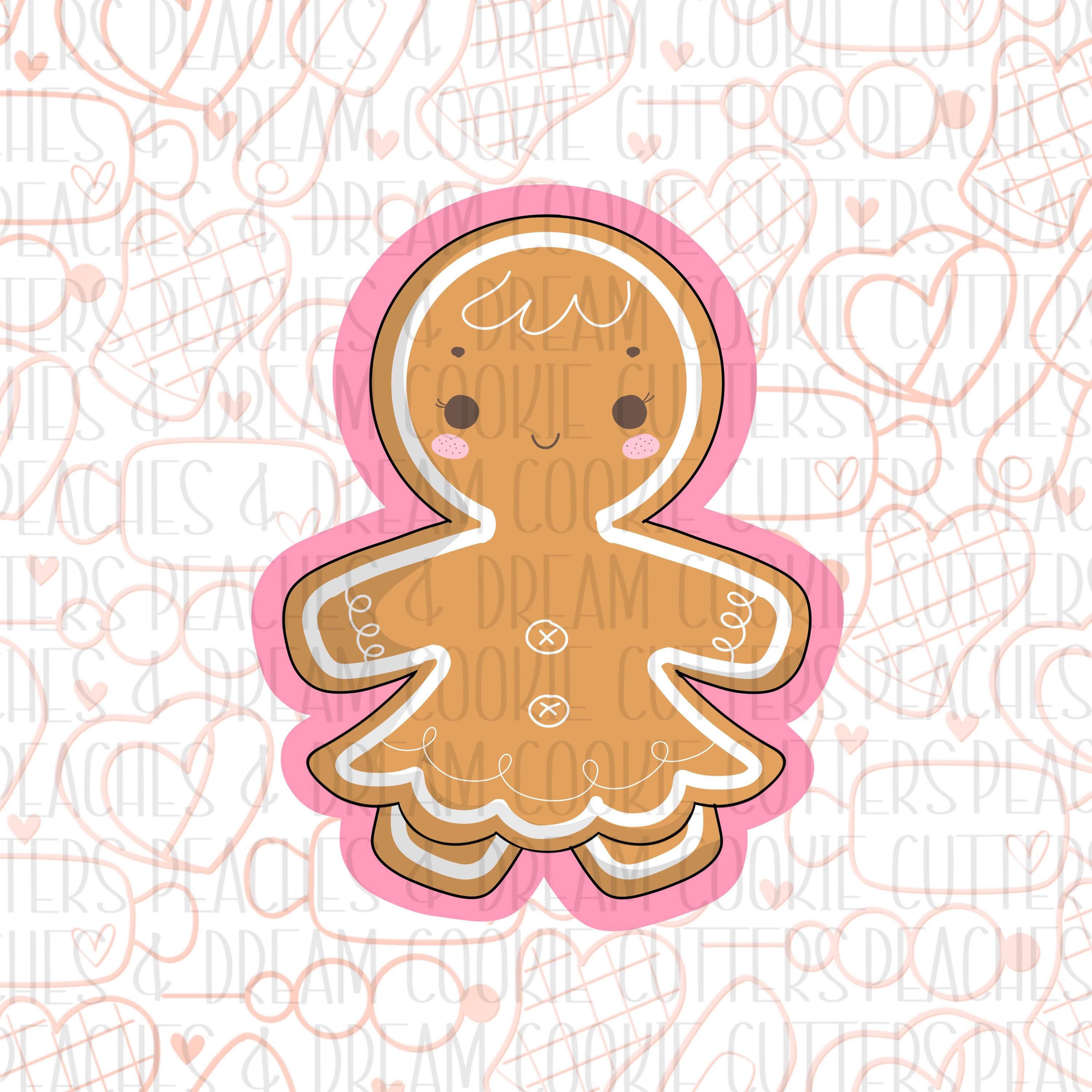 STL Basic Gingy Girl | Christmas Cookies | Cookie Cutter STL | STL ...
