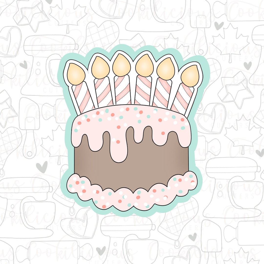 STL Birthday Cake | Birthday Cookie Cutter | Celebration | Birthday ...