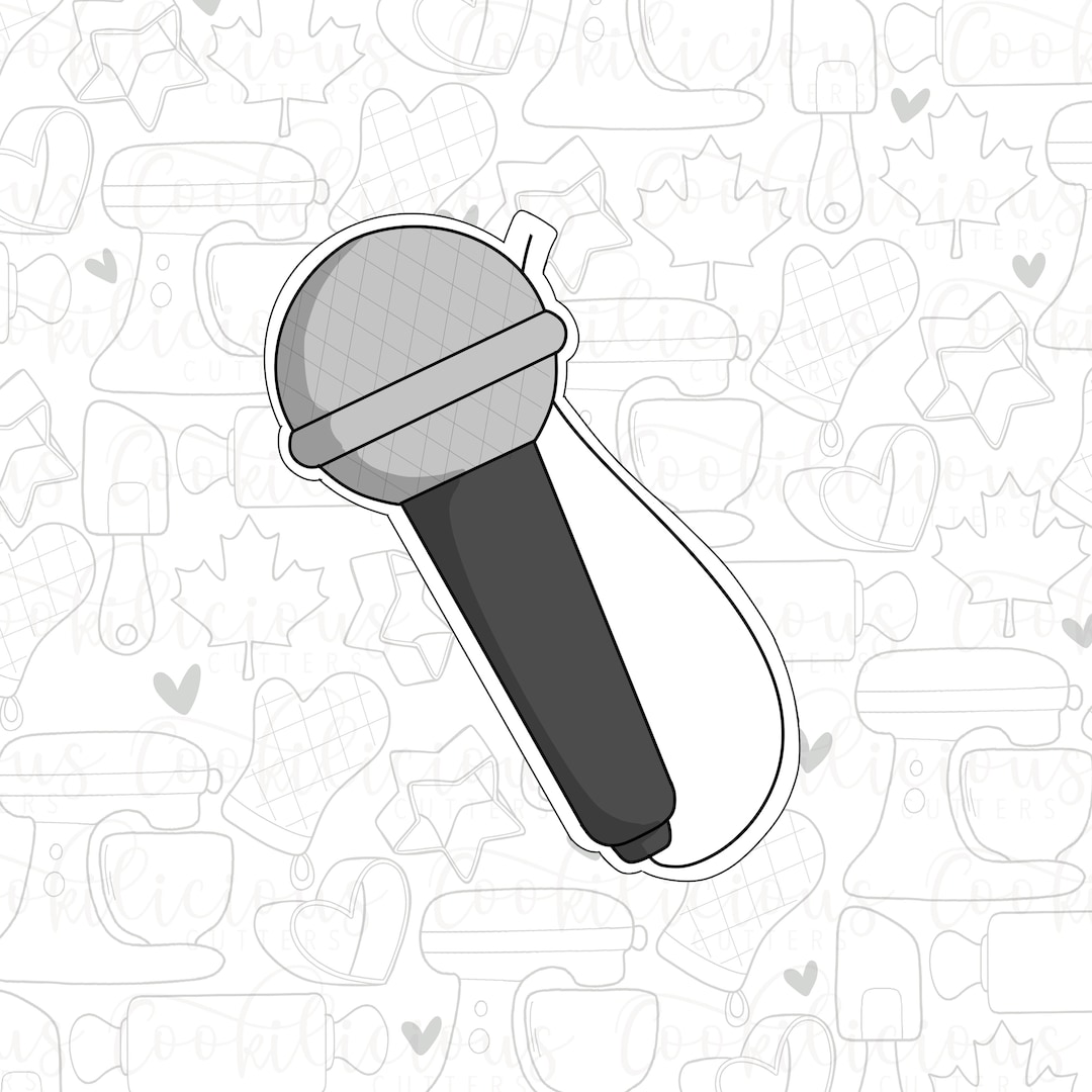 STL Microphone |sugar Cookies | Cookie Cutter STL | STL Files | Music ...
