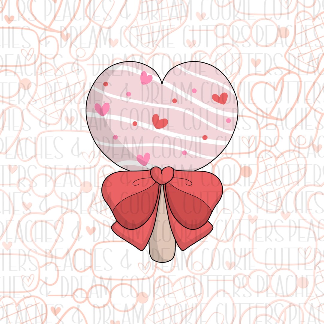 STL Coquette Sucker | Sugar Cookies | Cookie Cutter STL | STL Files ...