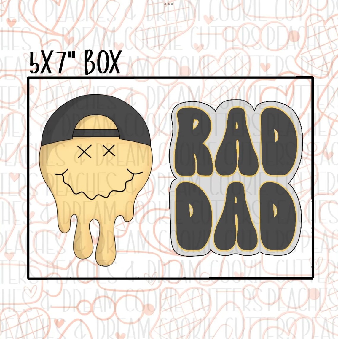 STL Rad Dad Set Fathers Day Cookie Cutter Dad Digital File - Etsy