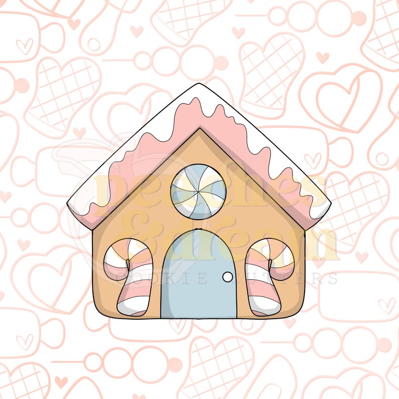 STL Squarish Gingy House | Christmas Cookie Cutter | Holiday |winter ...
