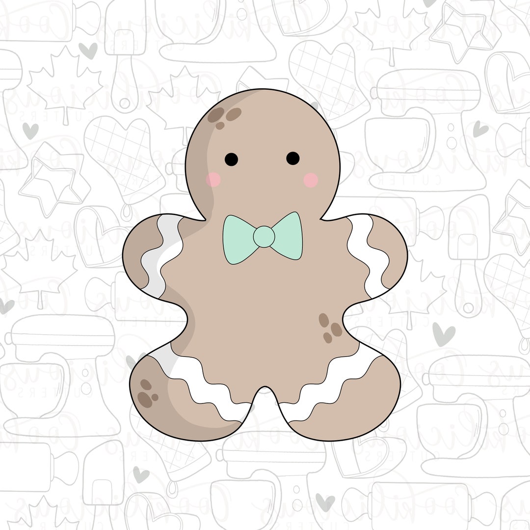 STL Chunky Gingy Boy | Christmas Cookies | Cookie Cutter STL | STL ...
