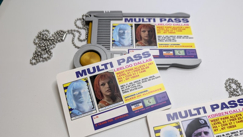Multipass Leeloo Dallas Multipass Identification - Etsy