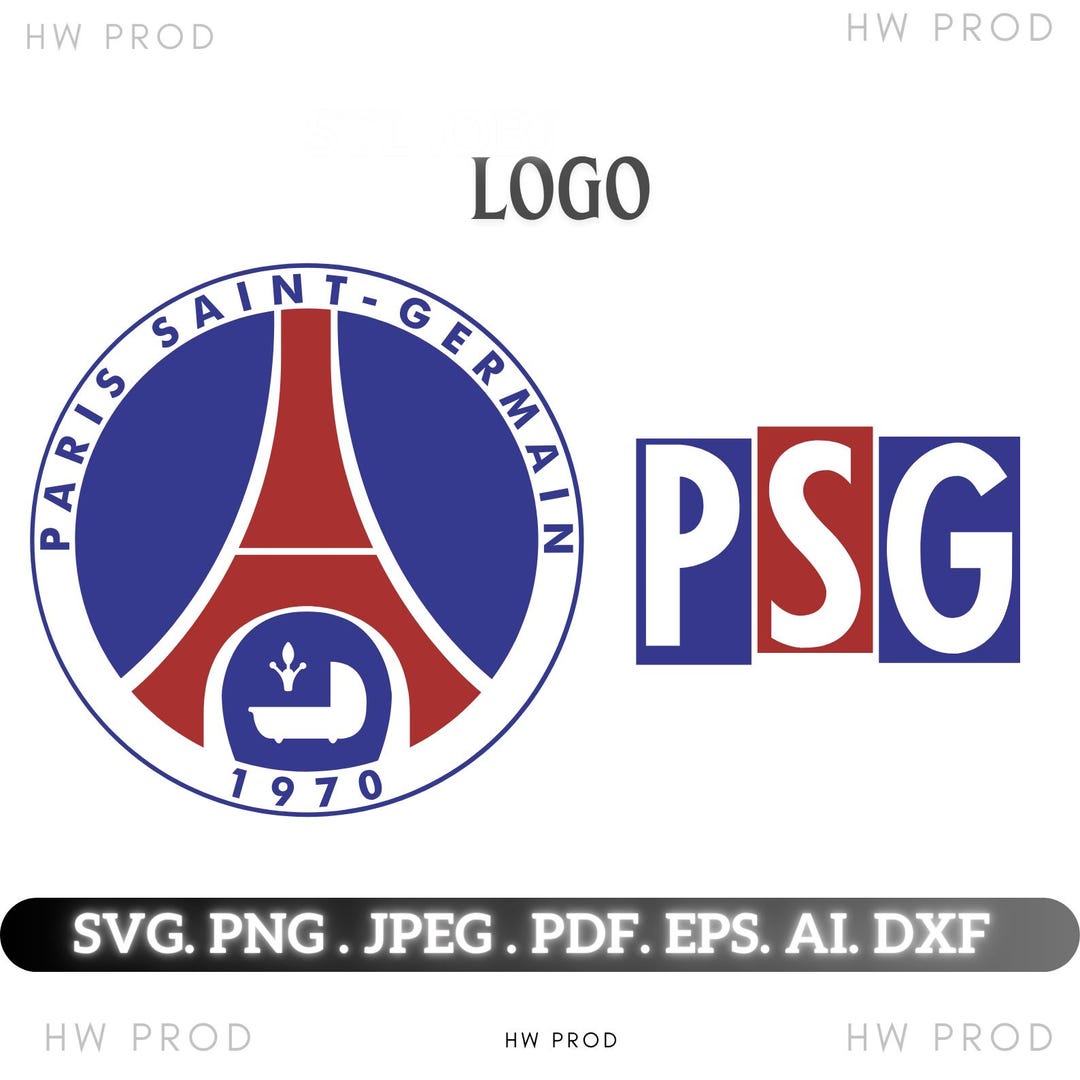 PSG Paris Saint Germain Logo SVG Eps Pdf Png,jpeg,ai,dxf Color / Vector ...