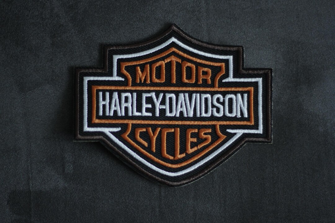 Harley Davidson Motorcycle Embroidered Iron-on Patch Motorcycles Badge ...