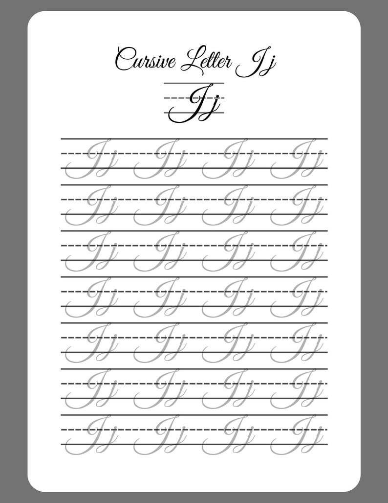 Cursive Writing Practice Sheets | Printable Cursive Writing Sheets ...