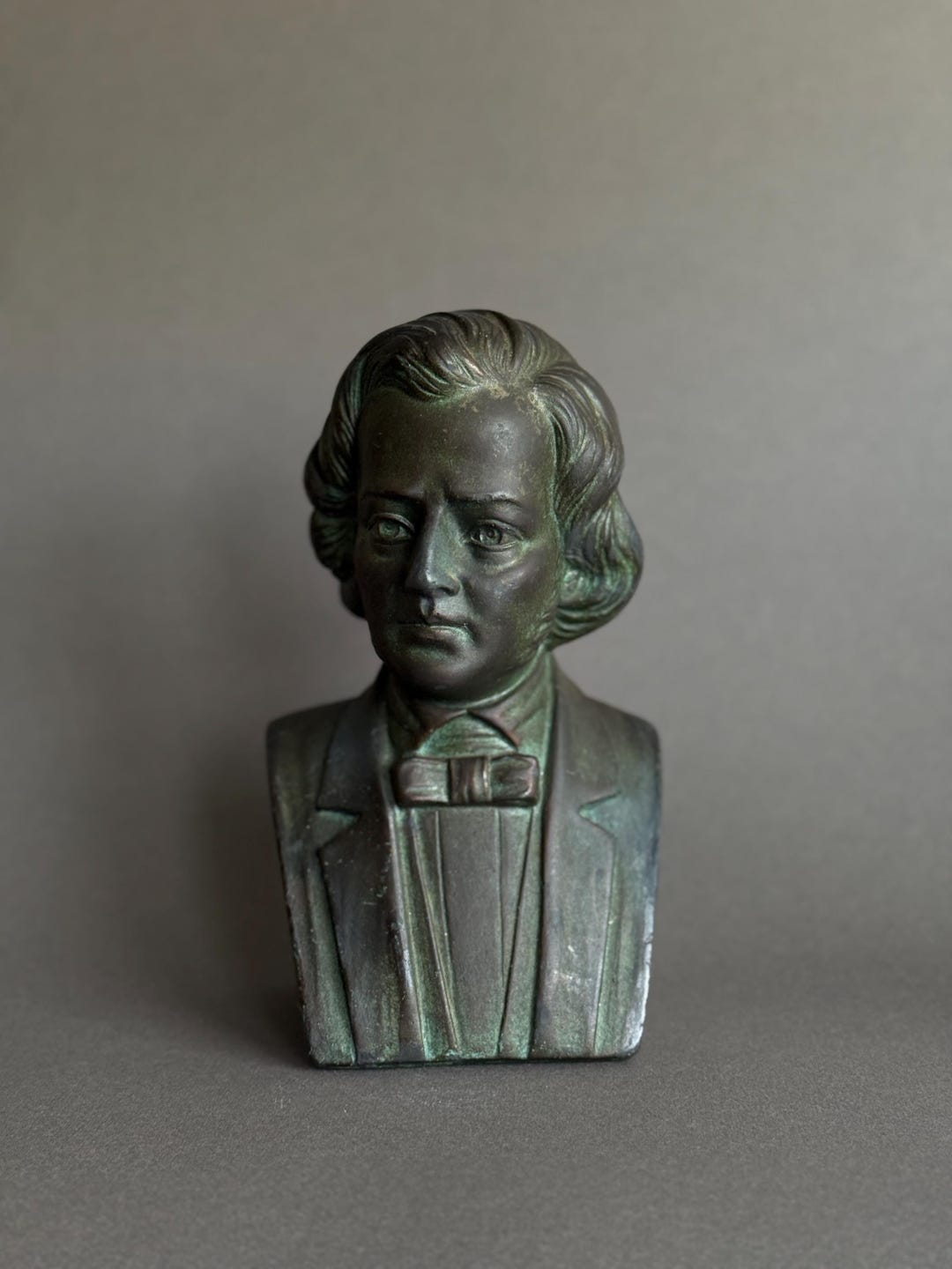 Vintage Chopin Bust – Faux Bronze Plaster Sculpture by G. Carli - Etsy