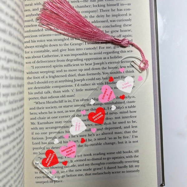 Heart Bookmark - Etsy