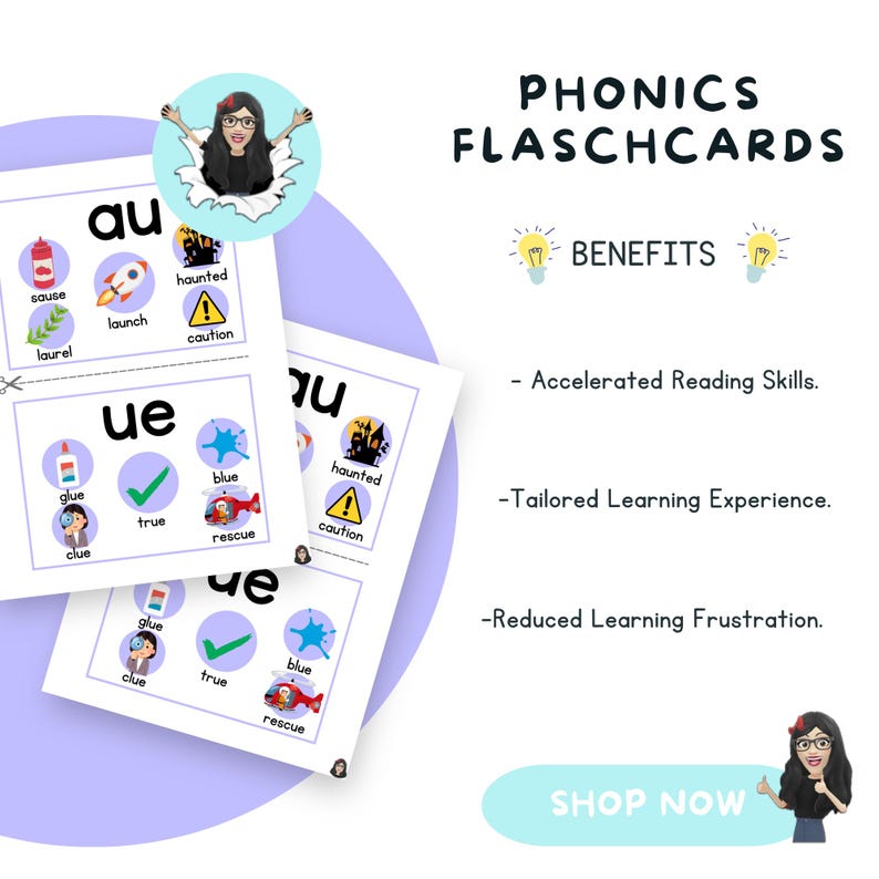 Phonics Flashcards: Digraphs and Diphthongs Homeschool Resource ...