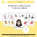 Spanish Emotions Flashcards for Kids: Bilingual Homeschool Resource - Etsy