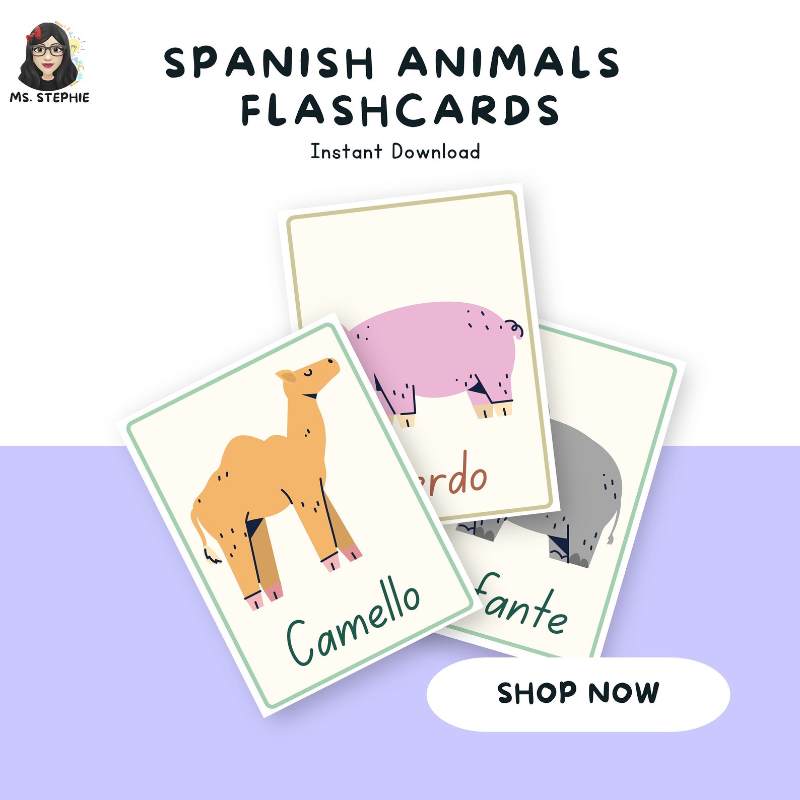 Spanish Animal Flashcards| Bilingual Homeschooling Resources ...