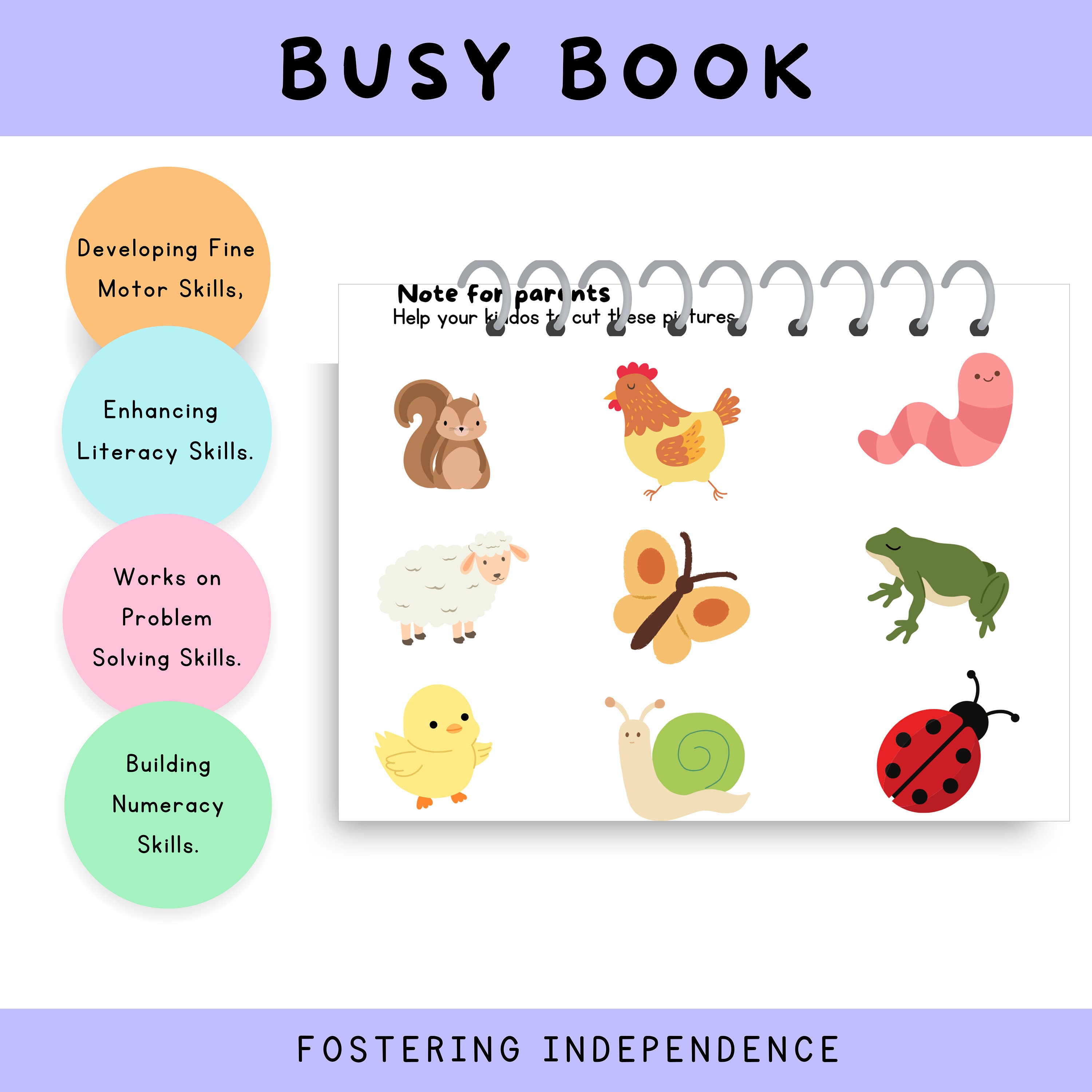 Digital Busy Book for Kids | Homeschool Activities | Learning Book for ...