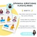 Spanish Emotions Flashcards for Kids: Bilingual Homeschool Resource - Etsy