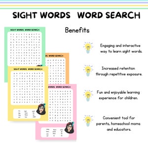 Digital Sight Words Word Search, Homeschool Resources, Reading Skills ...