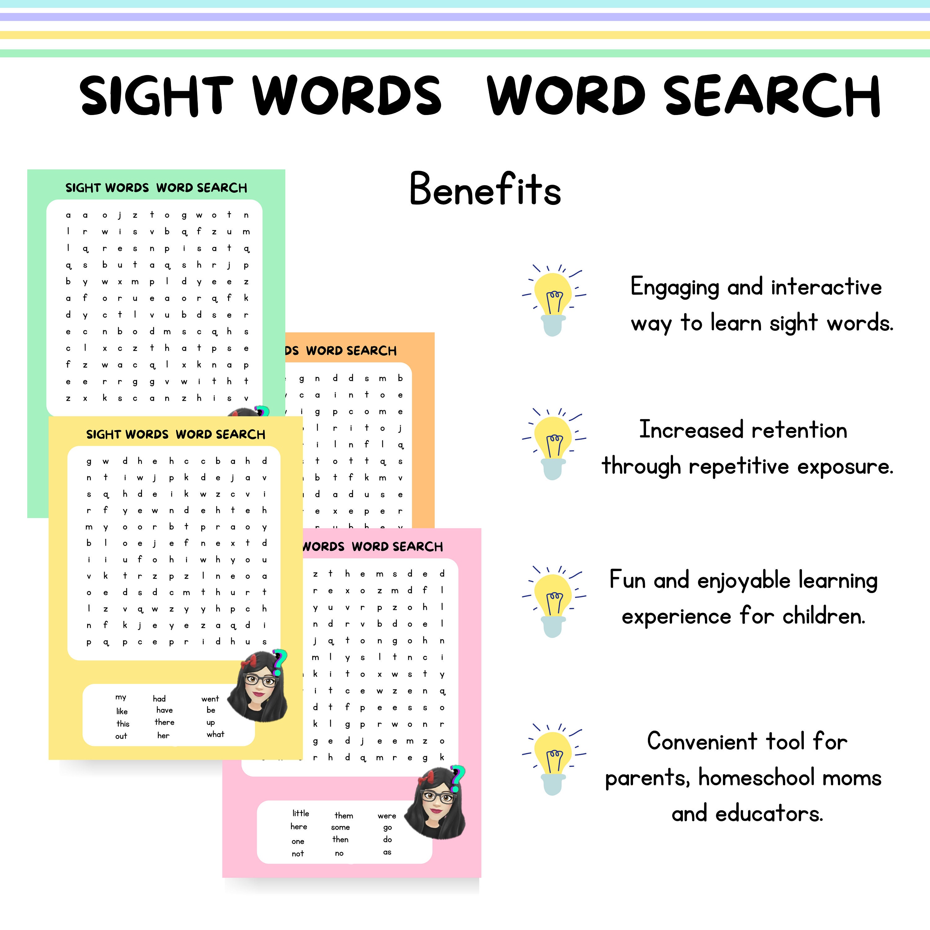 Digital Sight Words Word Search, Homeschool Resources, Reading Skills ...