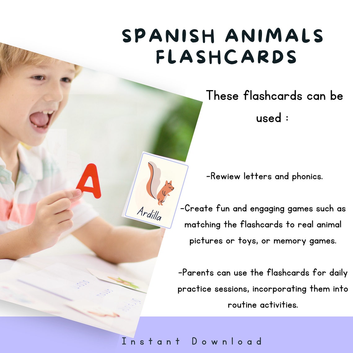 Spanish Animal Flashcards Bilingual Homeschooling Resources educational ...