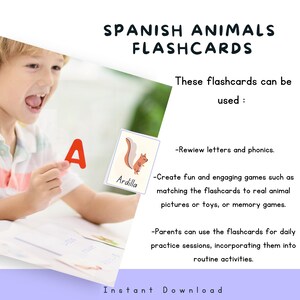 Spanish Animal Flashcards| Bilingual Homeschooling Resources ...