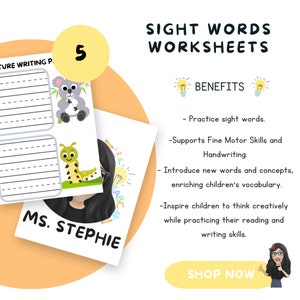 Fun and Engaging Writing Worksheets for Kids| Sight Words Worksheet ...