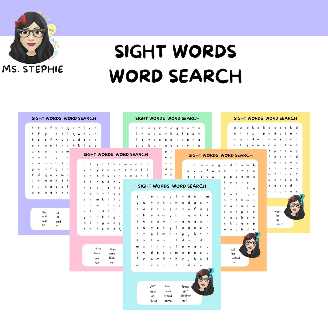 Digital Sight Words Word Search, Homeschool Resources, Reading Skills ...