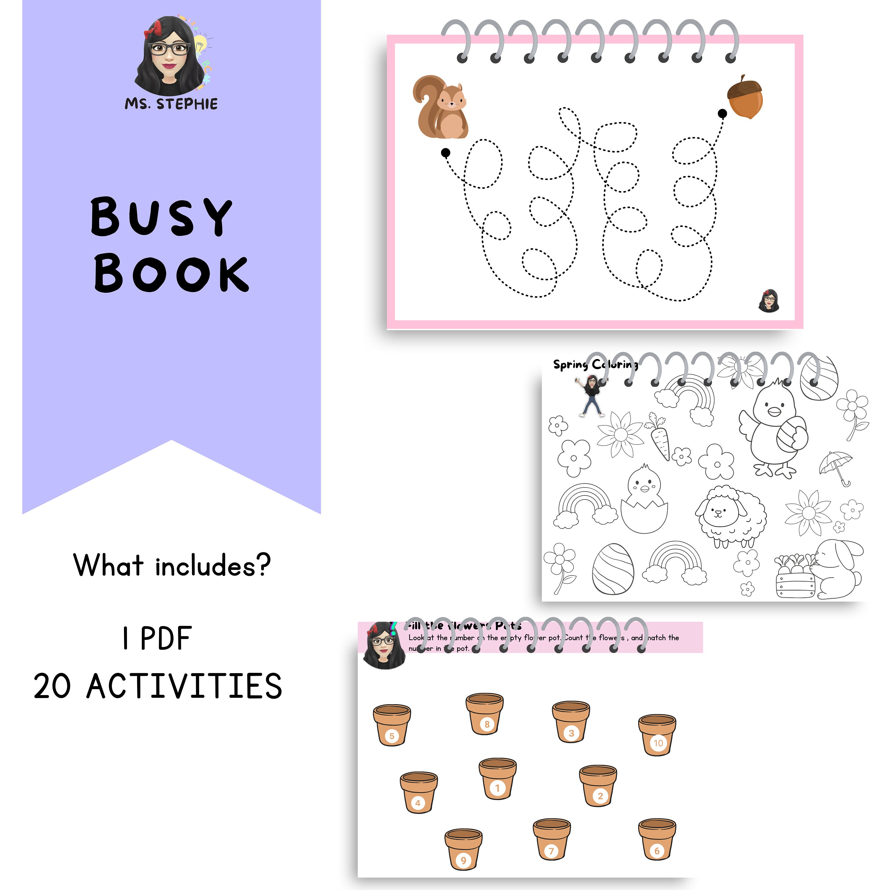 Digital Busy Book for Kids | Homeschool Activities | Learning Book for ...