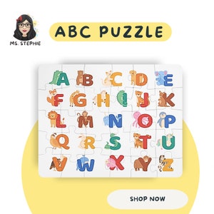 Engaging ABC Puzzle for Homeschooling and Kindergarten Fun Educational ...