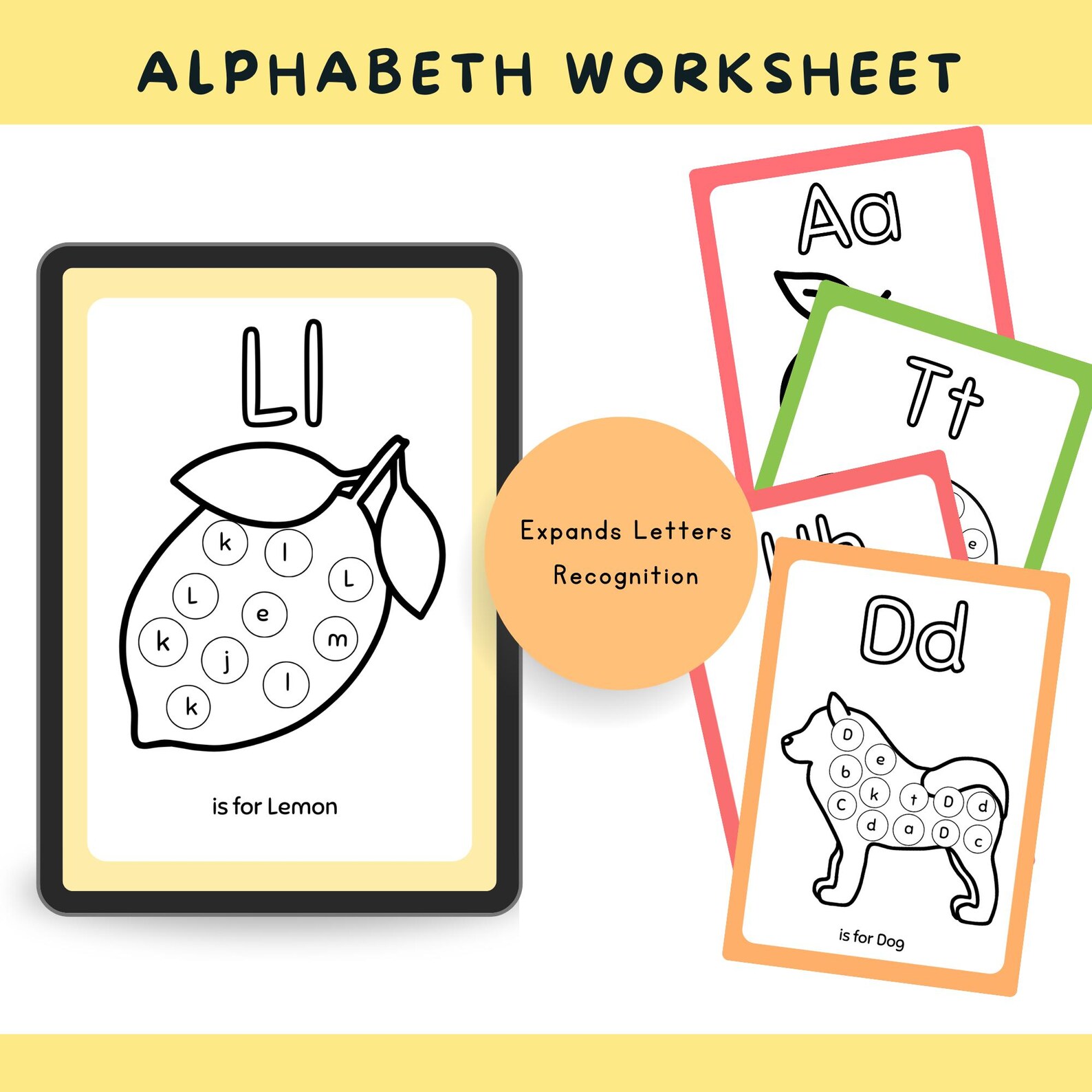 Alphabet Worksheets: Letter Tracing & Writing Practice (digital ...
