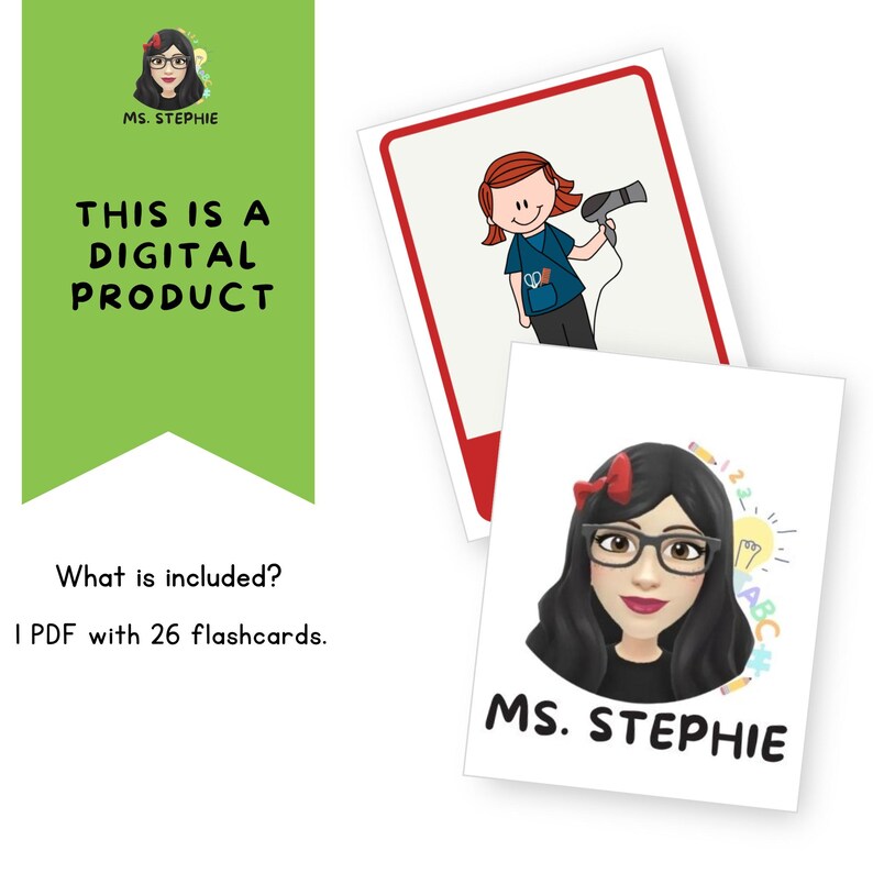 26 Spanish Professions Flashcards | Bilingual Learning Cards | Jobs ...