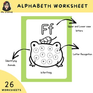 Alphabet Worksheets: Letter Tracing & Writing Practice (digital ...