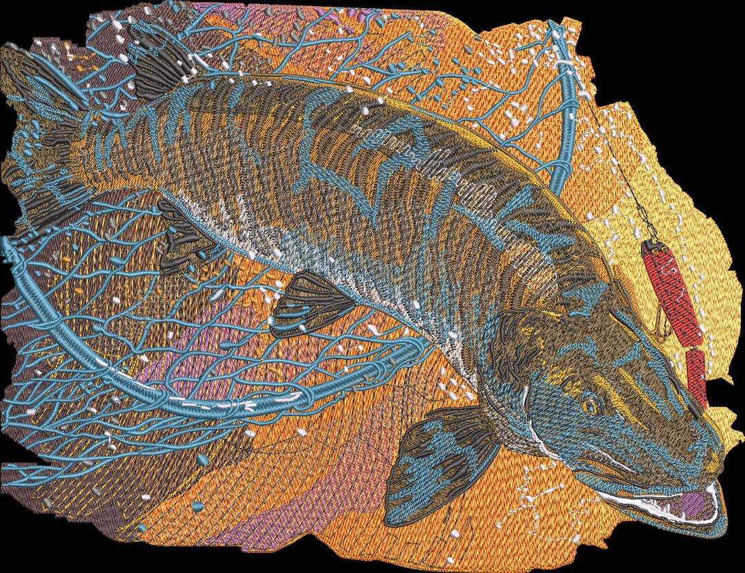 Muskie Embroidery Design - Etsy