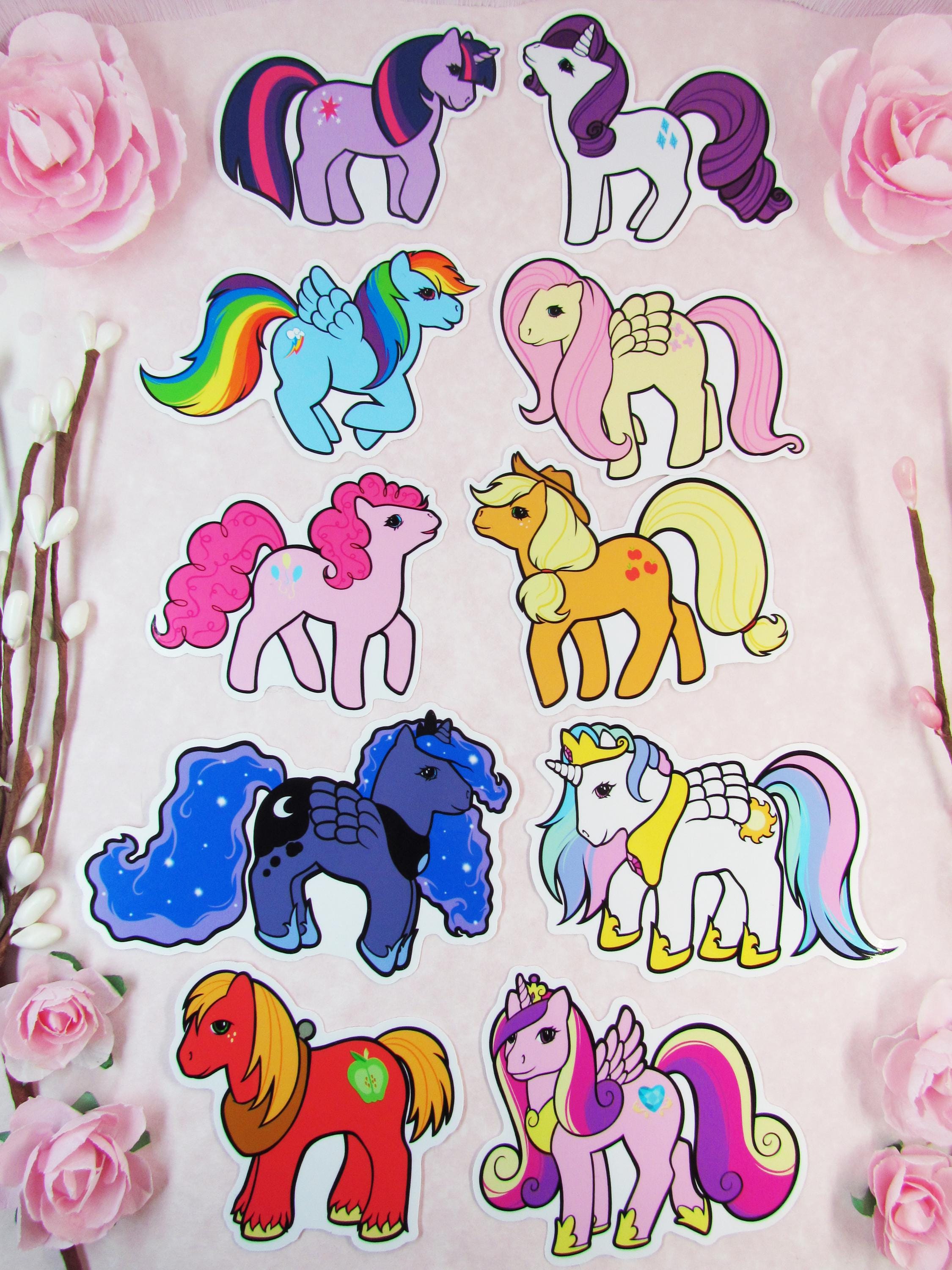 My Little Pony Friendship is Magic G1 Style Stickers - Etsy