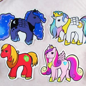 My Little Pony Friendship is Magic G1 Style Stickers - Etsy