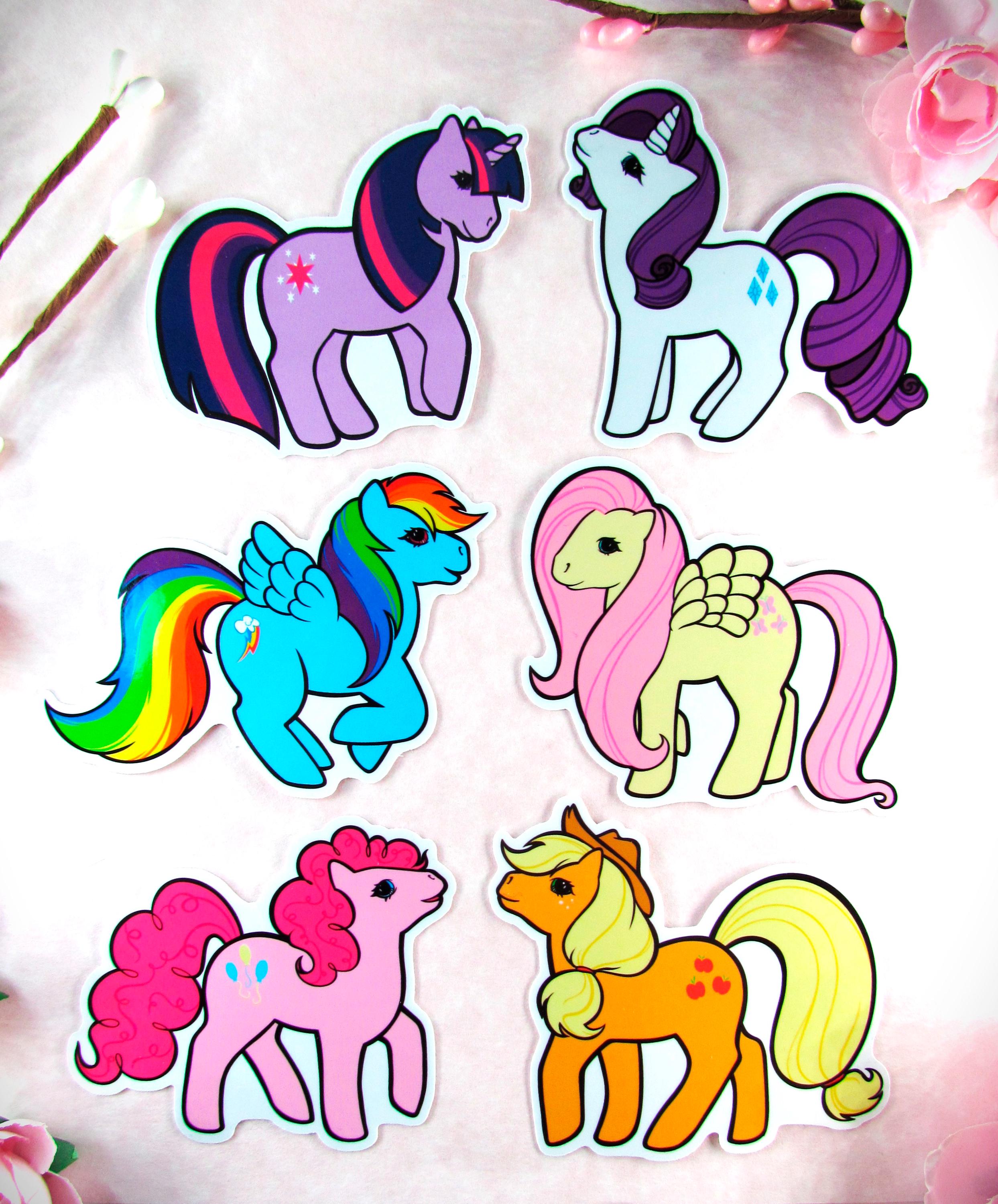 My Little Pony Friendship is Magic G1 Style Stickers - Etsy