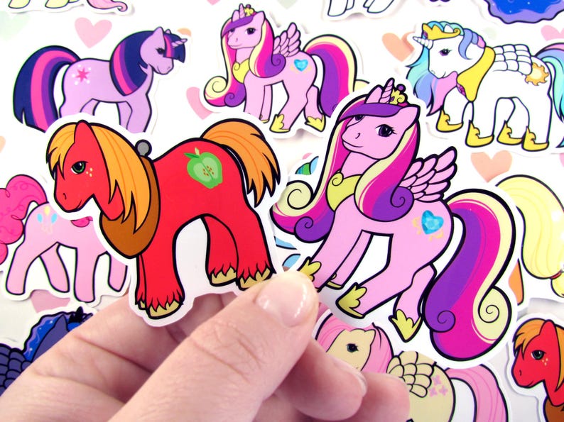 My Little Pony Friendship is Magic G1 Style Stickers - Etsy
