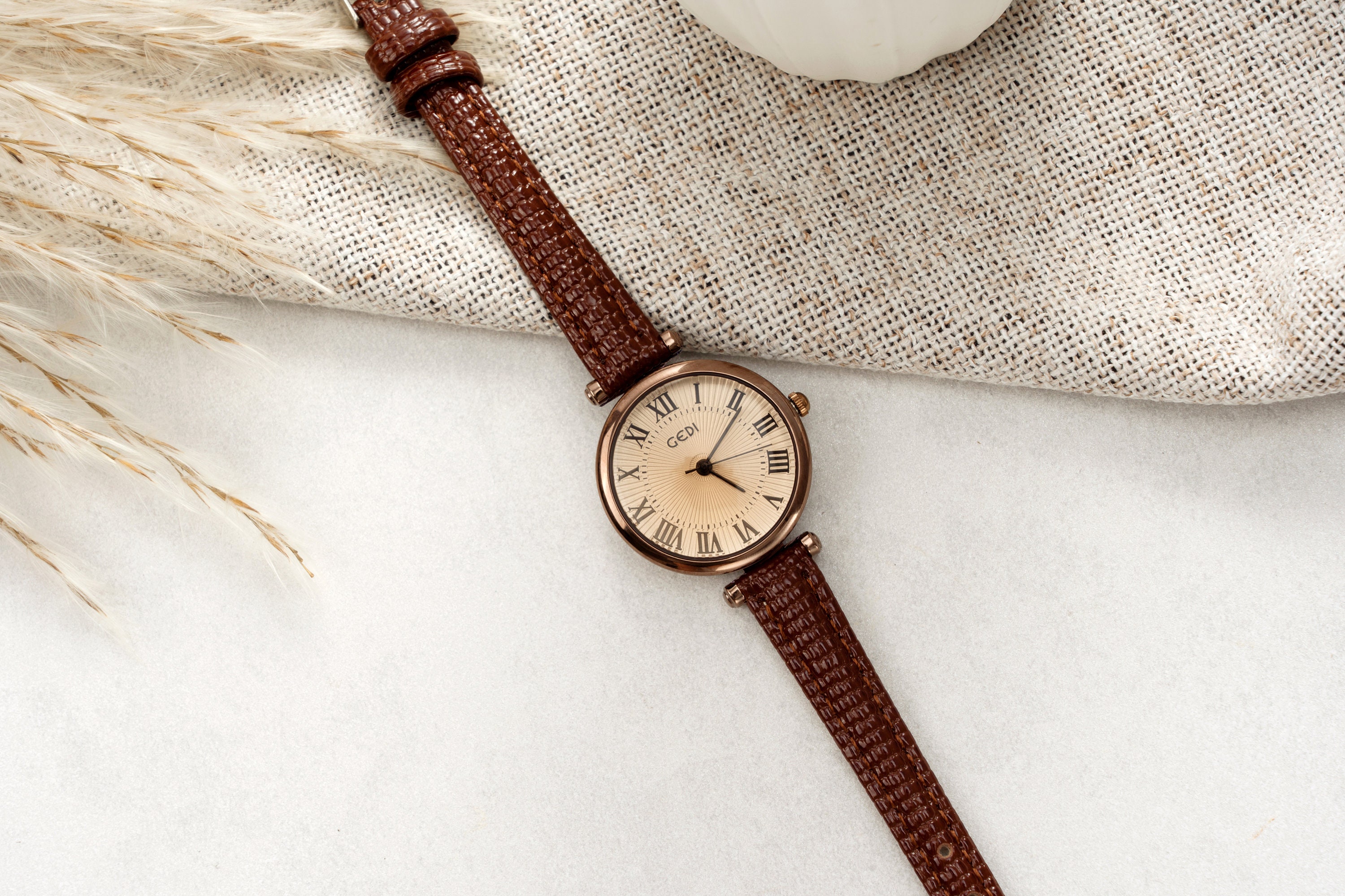 Vintage Leather Watch / Minimal Boho Watch / Minimal Wrist Watch ...
