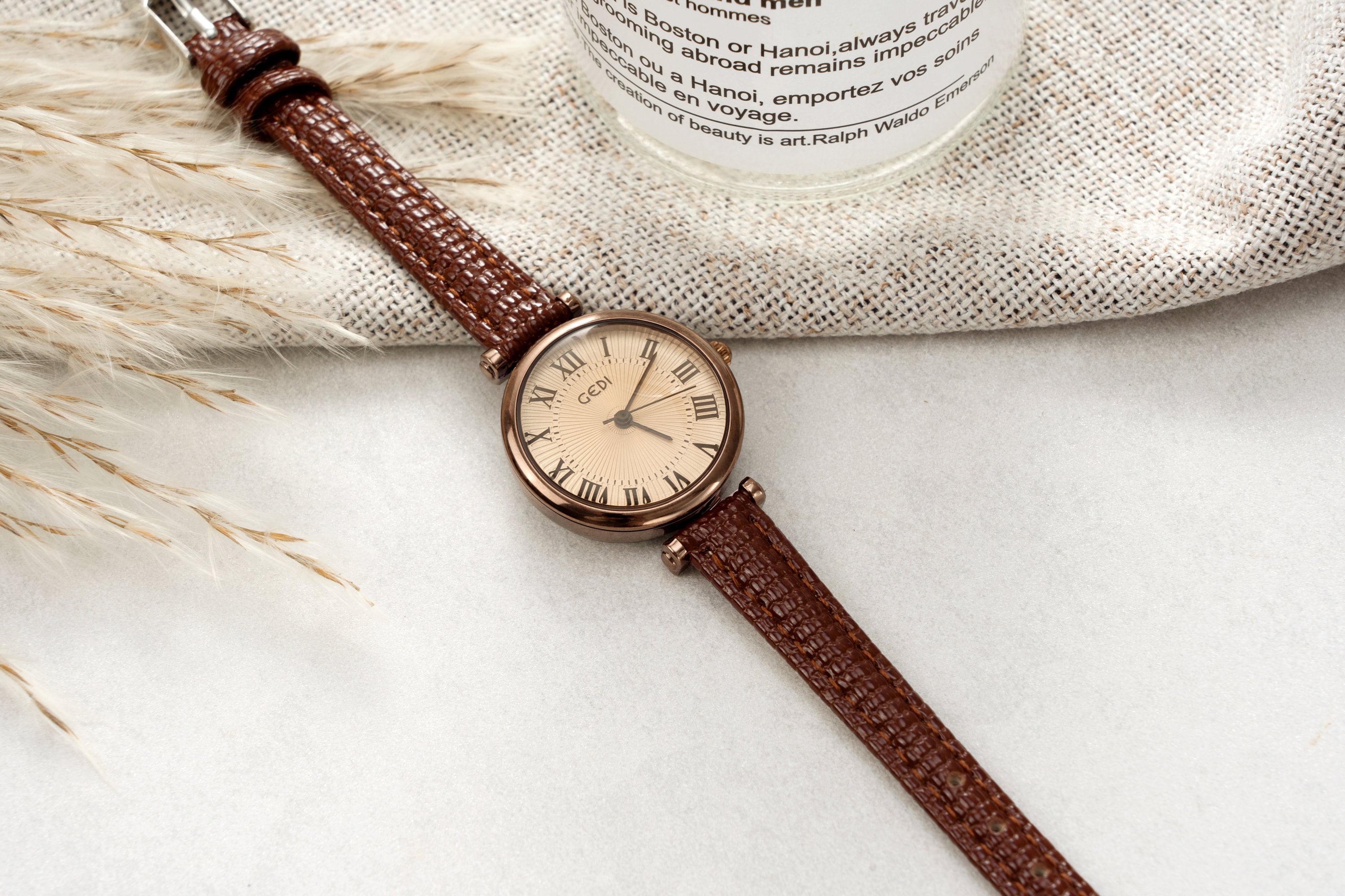 Vintage Leather Watch / Minimal Boho Watch / Minimal Wrist Watch ...