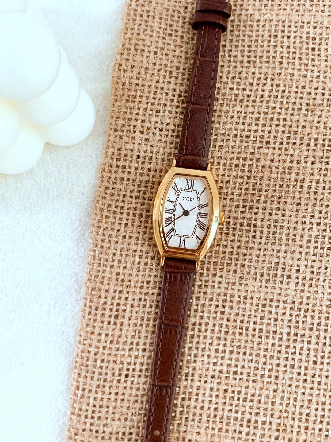 Vintage Wine Bottle Inspired Leather Watch / Minimal Boho Watch ...