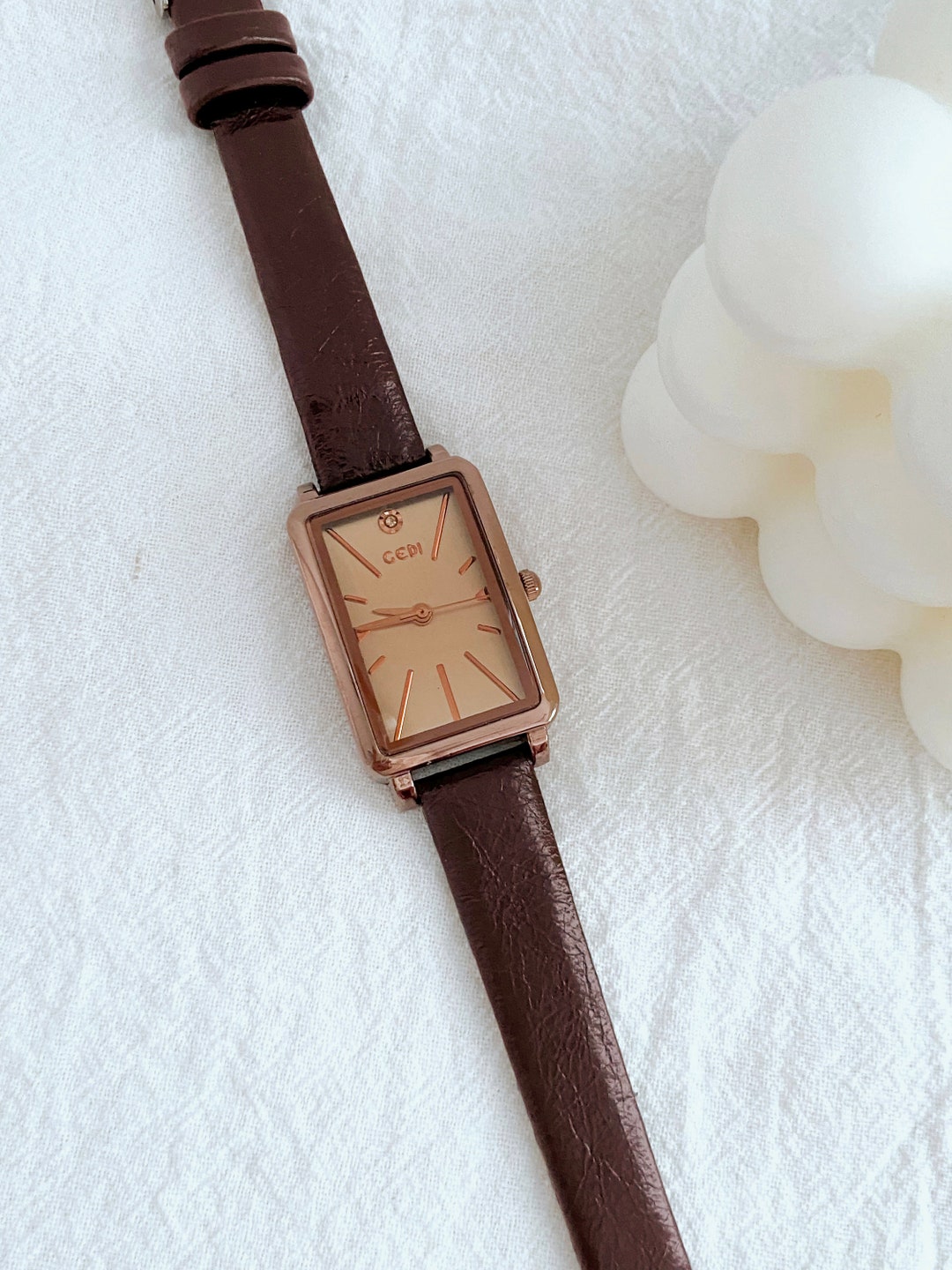 Dainty Watch/ Leather Watches/ Vintage Leather Watch / Minimal Boho ...