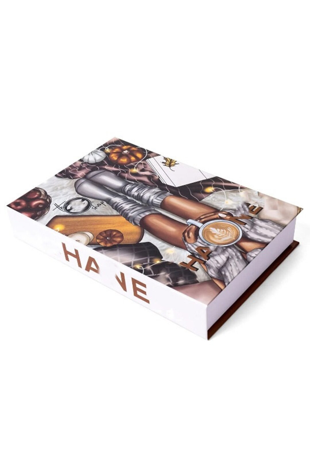 Luxury Book Box, Aesthetic Decorative Book Box, Fashion Openable ...