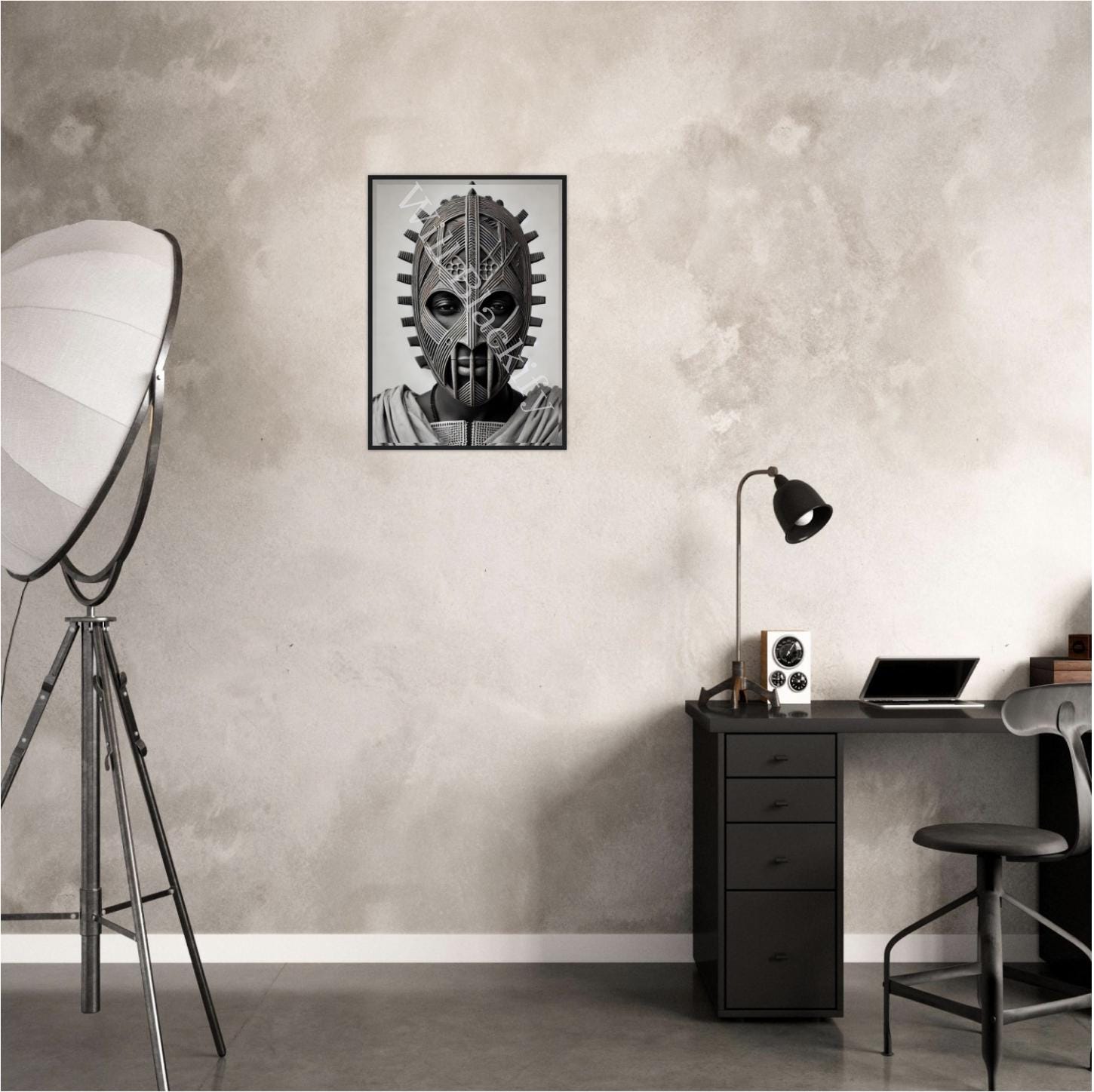 Benin Mask Art Print: Afrocentric African Wall Decor (digital Download ...