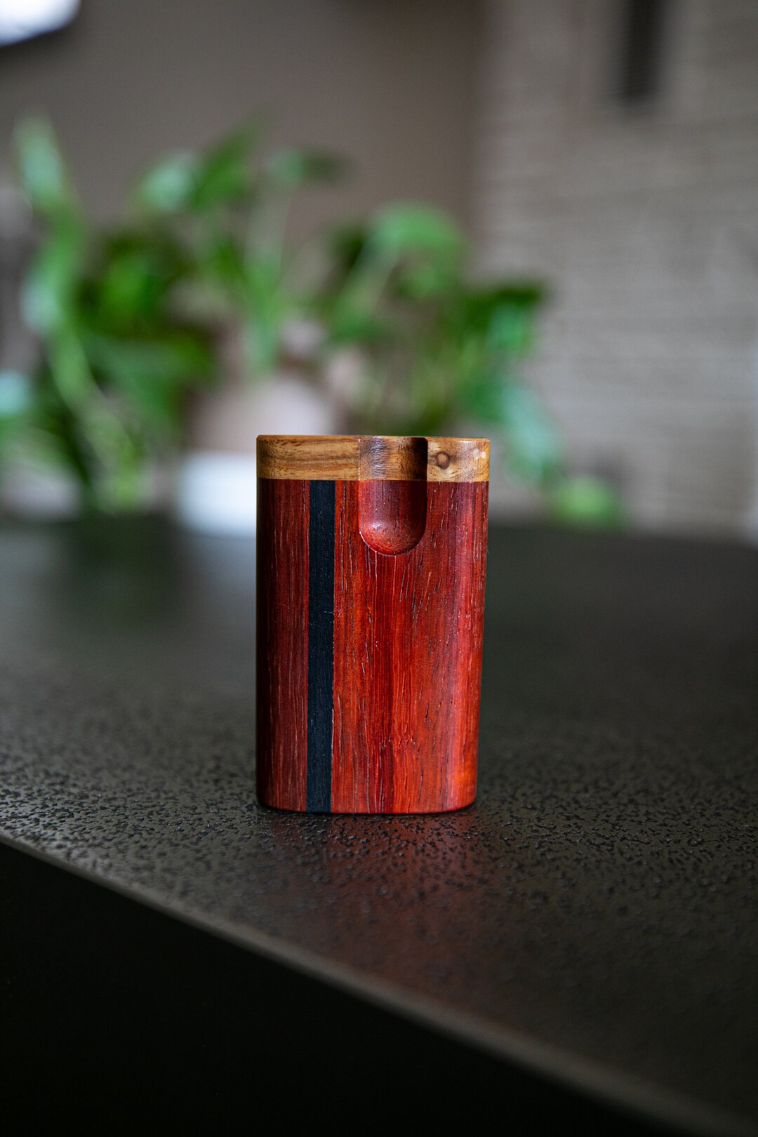 Vermillion Wood Dugout With Ebony Inlay - Etsy