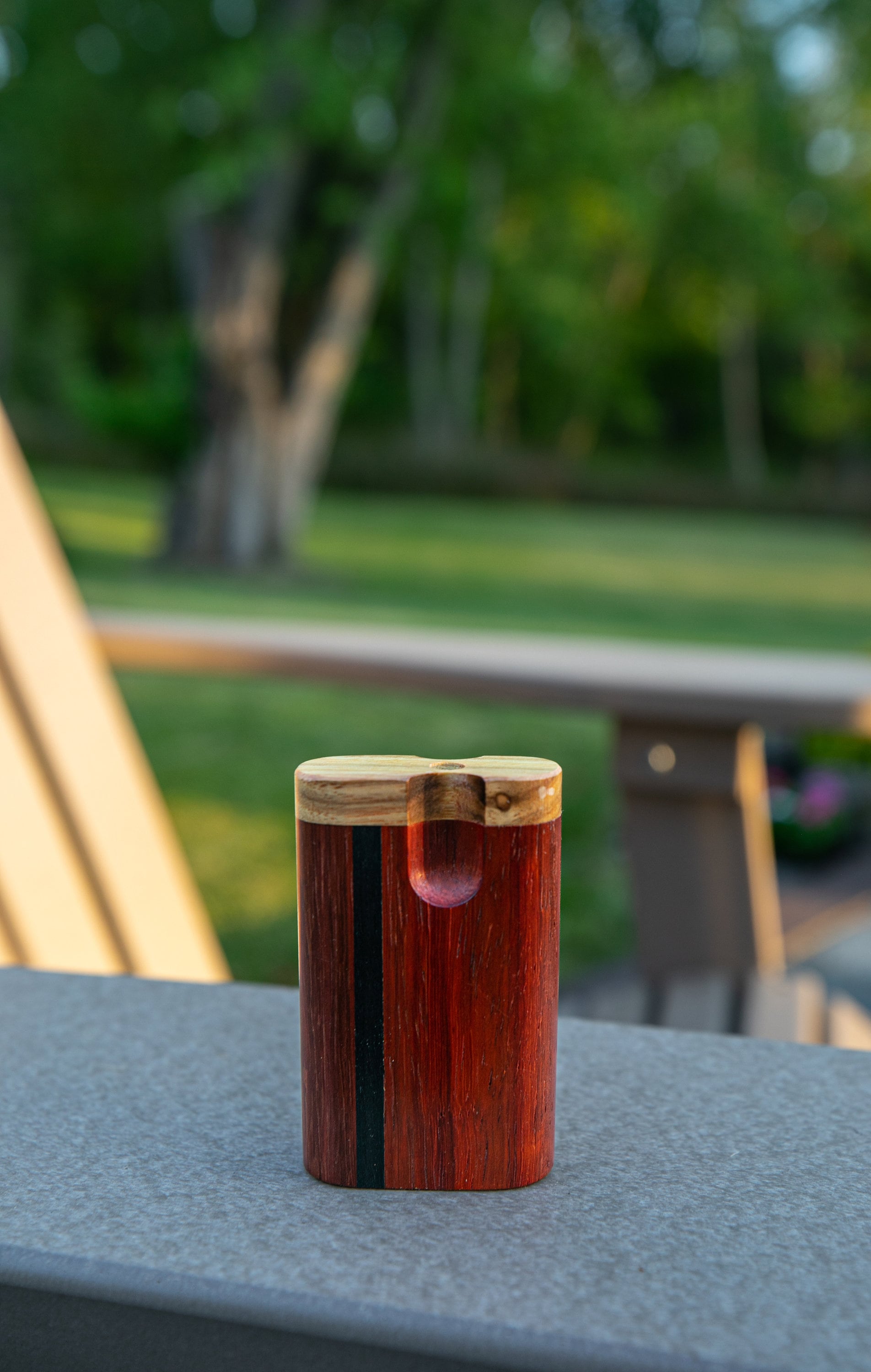 Vermillion Wood Dugout With Ebony Inlay - Etsy